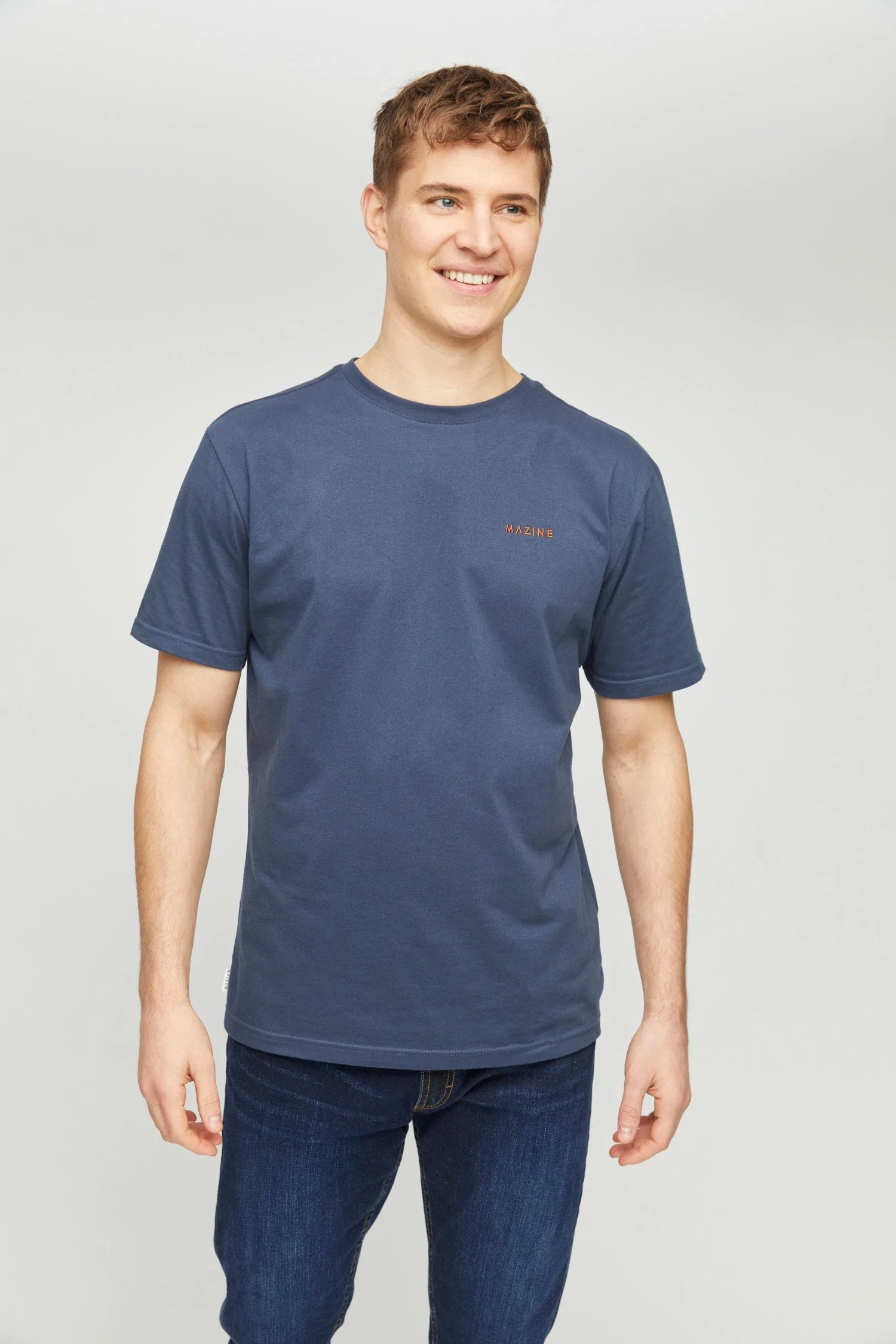 Barrow Printed T-Shirt night blue | #Men T-Shirts